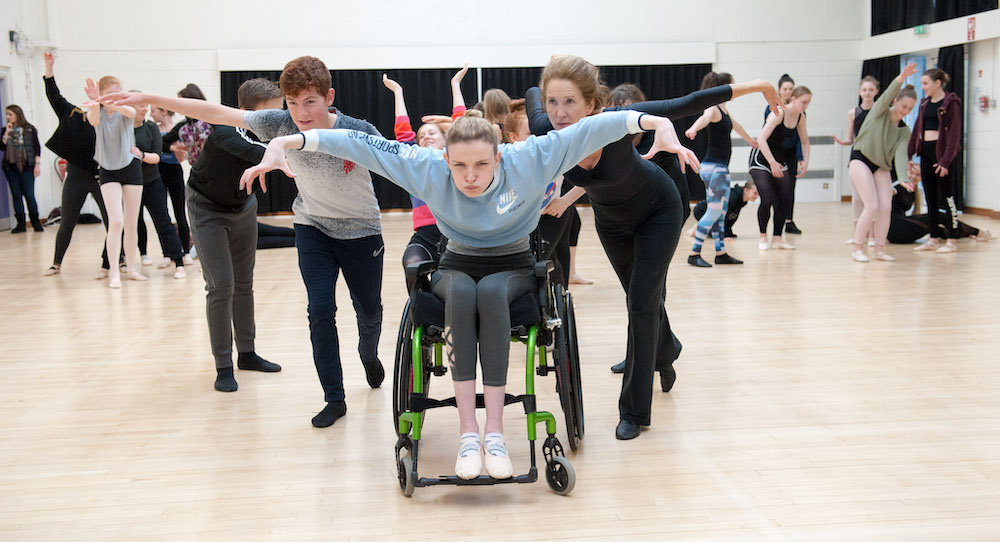 Matthew Bourne's New Adventures Workshop, with Kate Stanforth (center ...